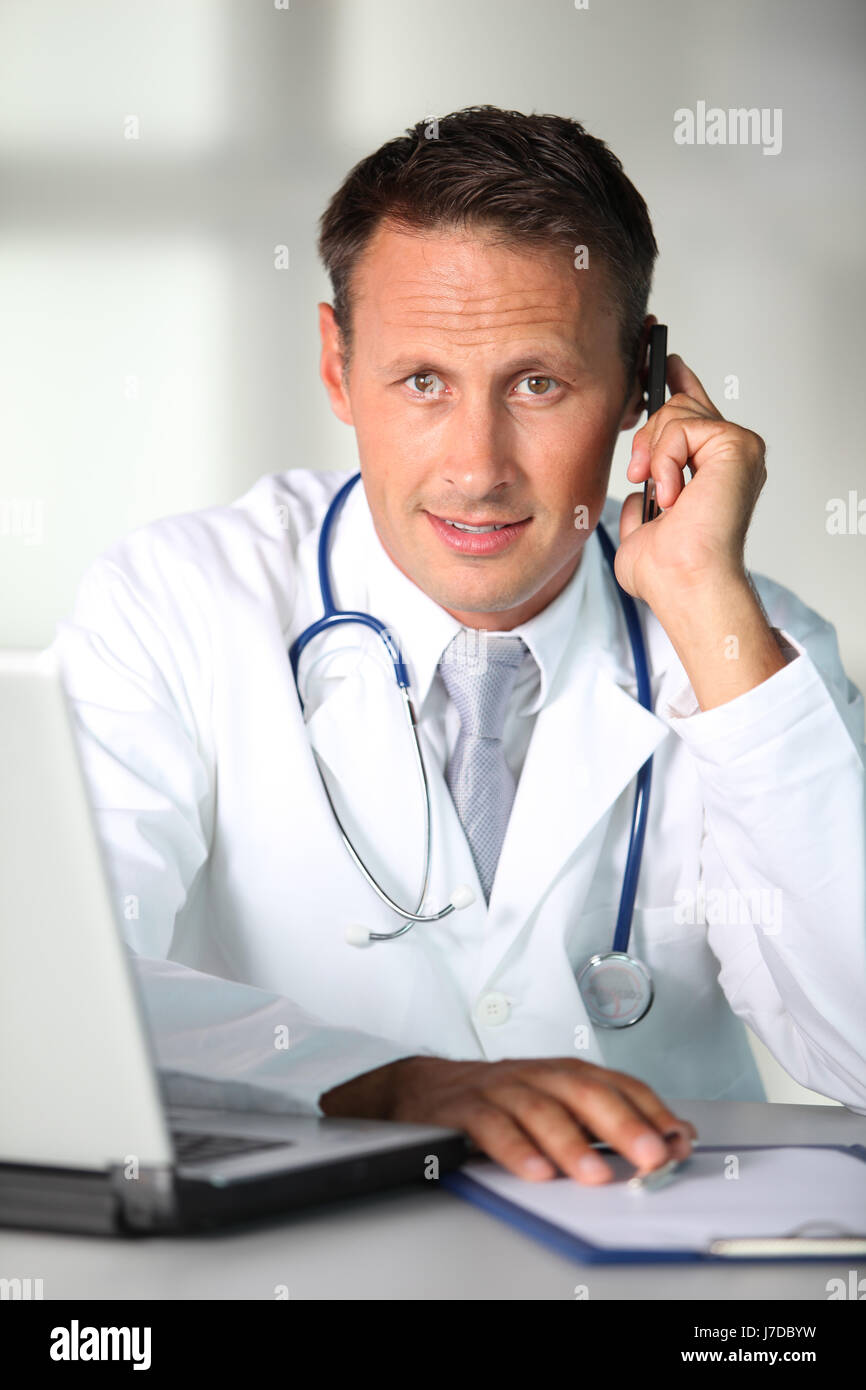 doctor physician medic medical practicioner office laugh laughs ...