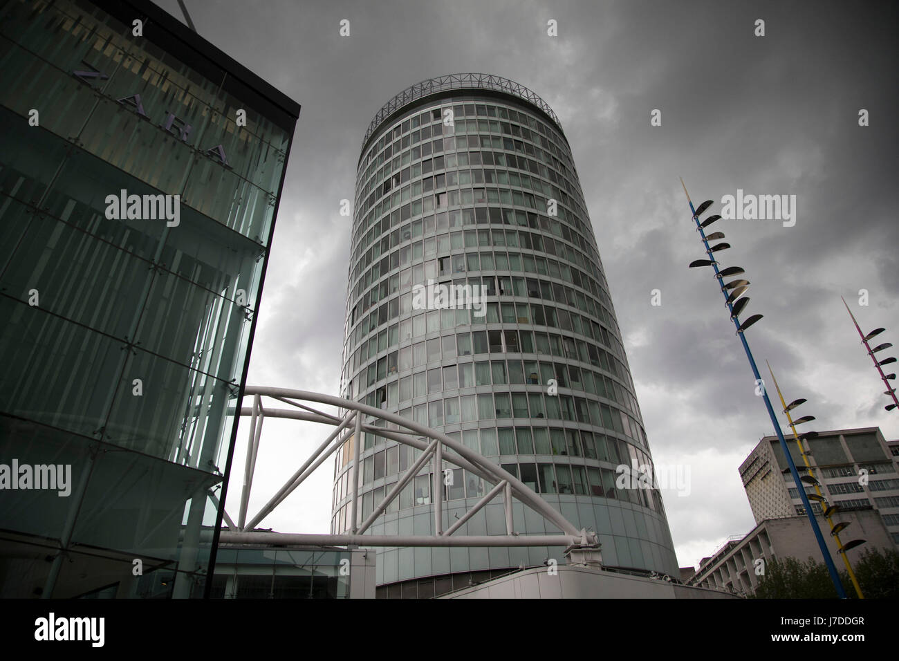 The Rotunda in Birmingham, United Kingdom. The Rotunda is Birminghams ...