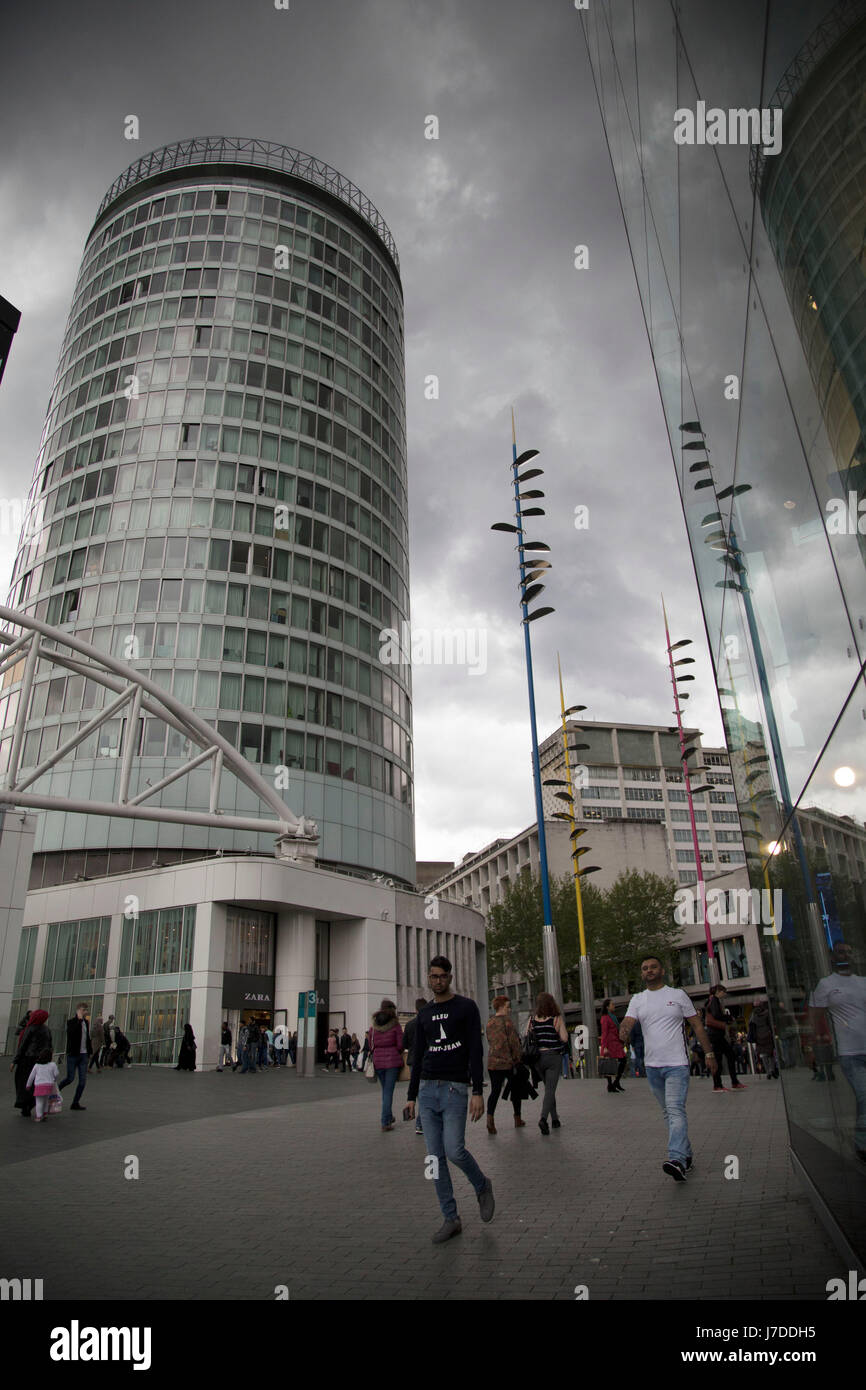 The Rotunda in Birmingham, United Kingdom. The Rotunda is Birminghams ...