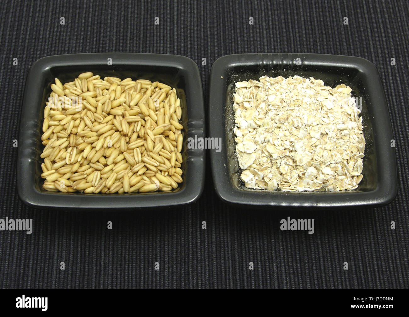 oats and oatmeal in porcelain bowls Stock Photo - Alamy