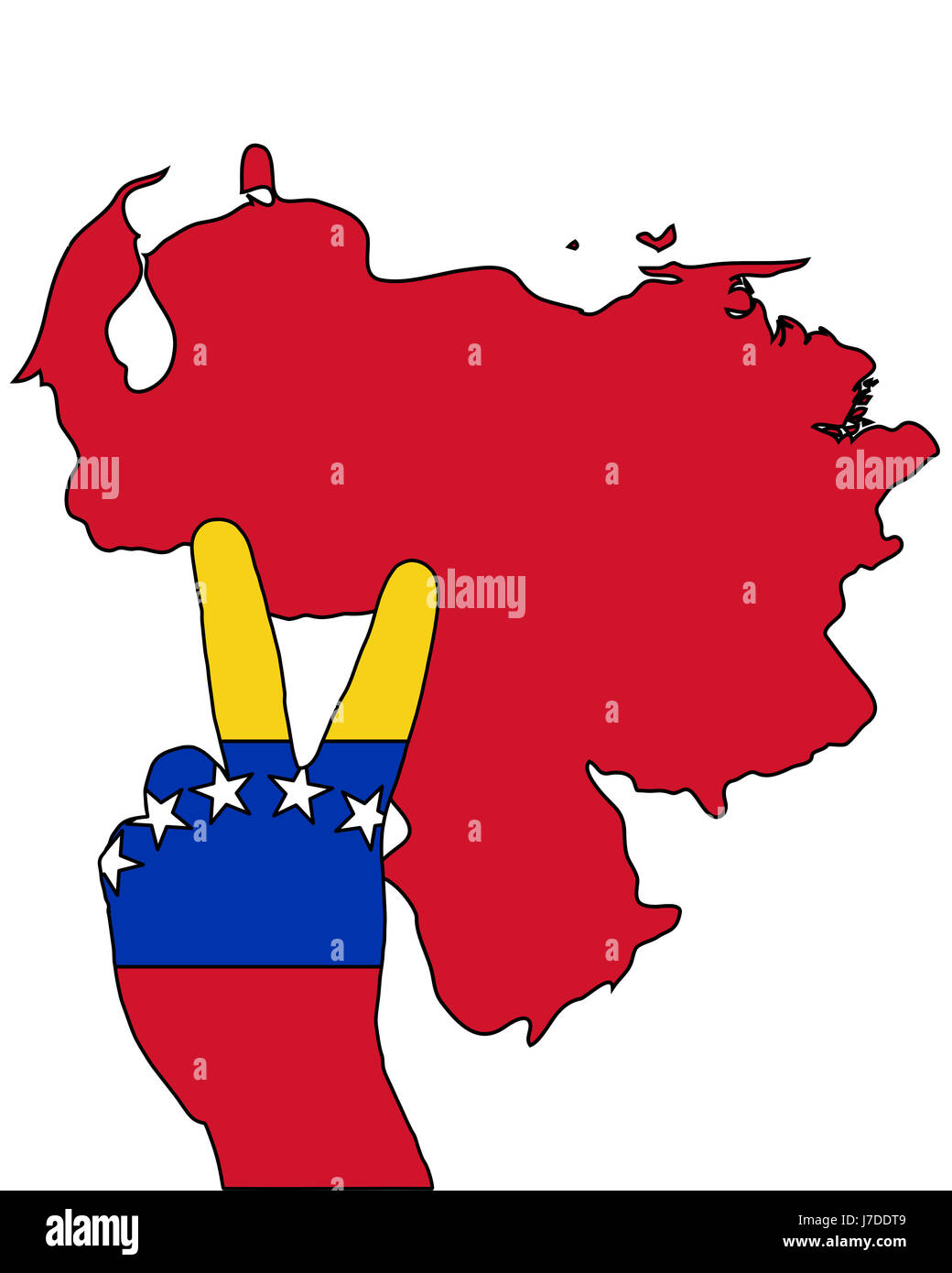 venezuela hand signal Stock Photo - Alamy