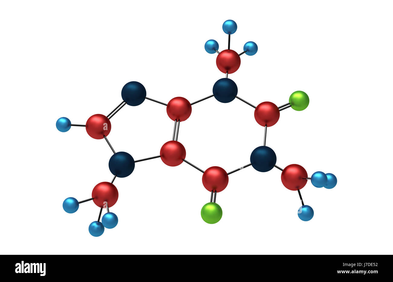 3d Structure Of Caffeine