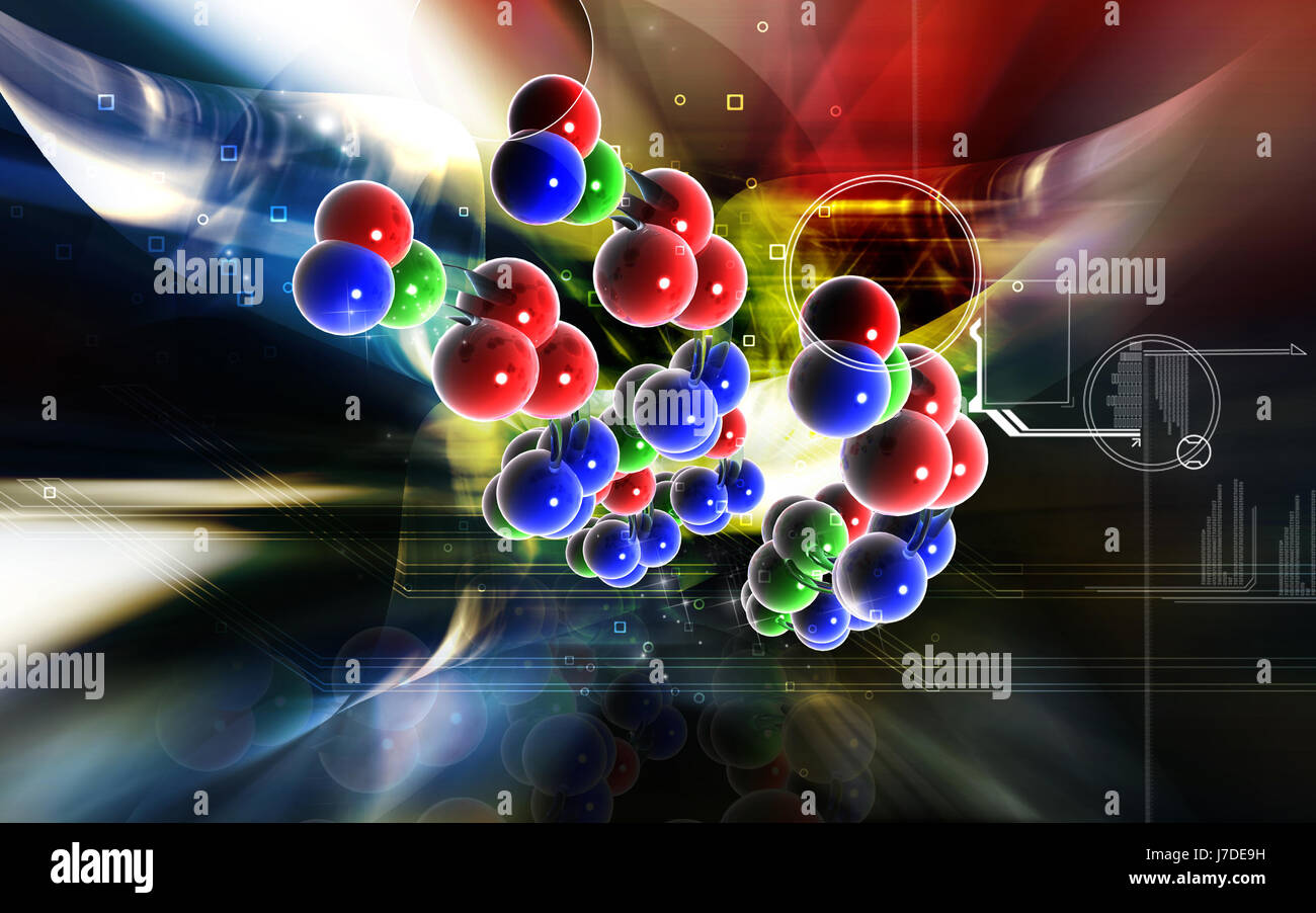 graphics colour science three-dimensional illustration cell imagination ...