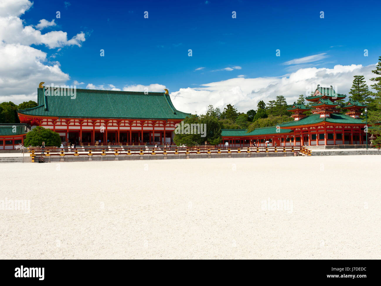 temple japan shrine blue tower shine shines bright lucent light serene ...