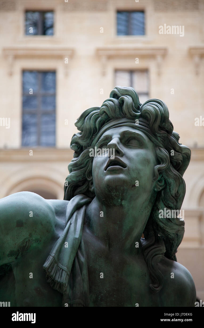 Louvre sculpture man hi-res stock photography and images - Alamy