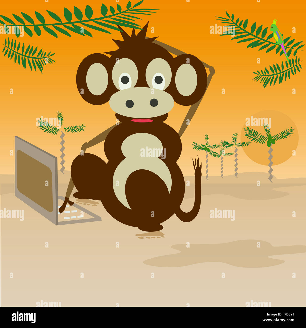 Monkey labor hi-res stock photography and images - Alamy