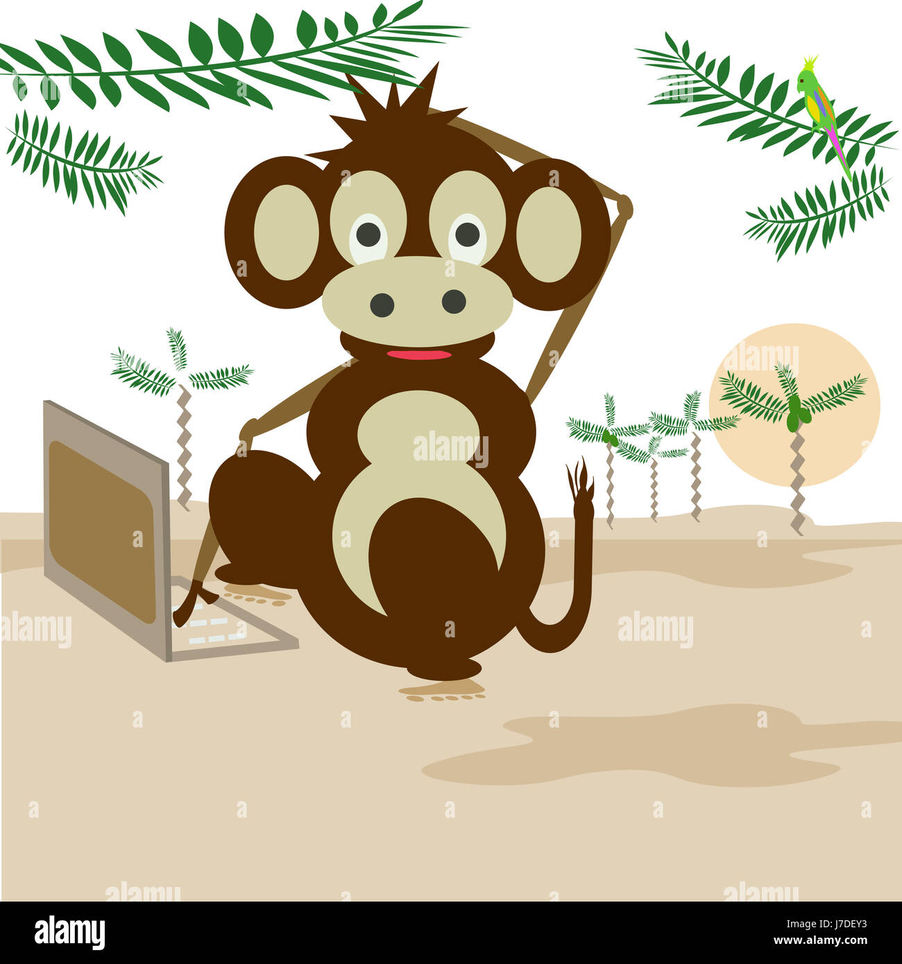Monkey labor hi-res stock photography and images - Alamy