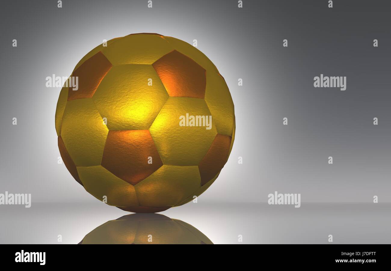 golden football in the light 01 Stock Photo - Alamy