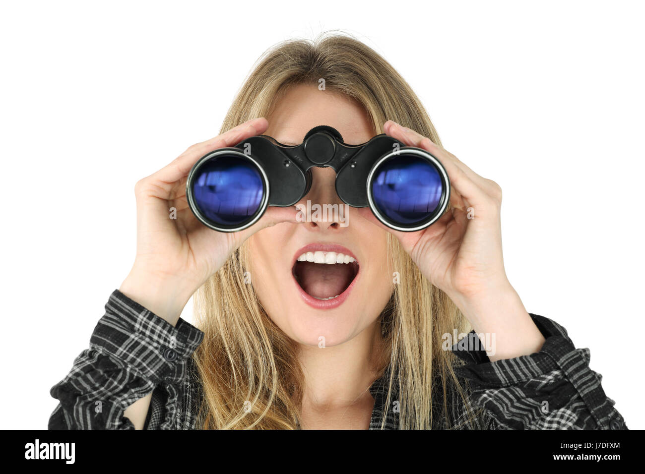 woman female look glancing see view looking peeking looking at spy ...