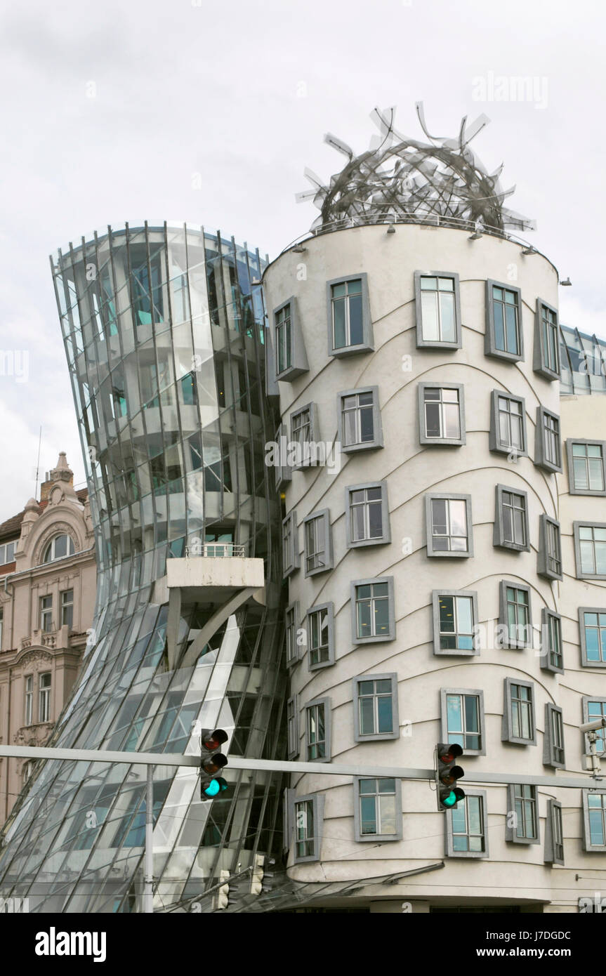 Ginger and Fred building, "Tancici Dum", by Frank Gehry, Prague ...