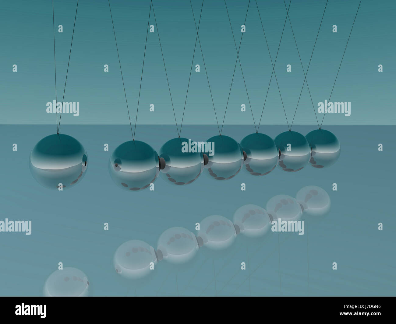 motion postponement moving movement reflection illustration balls ...