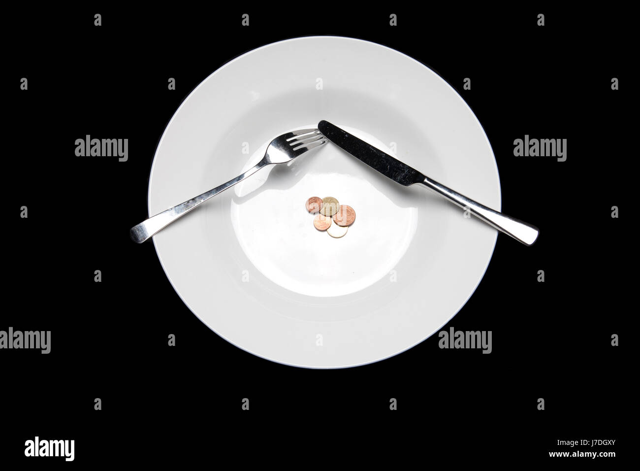 food aliment greed coins plate dish meal avarice eating eat eats money ...