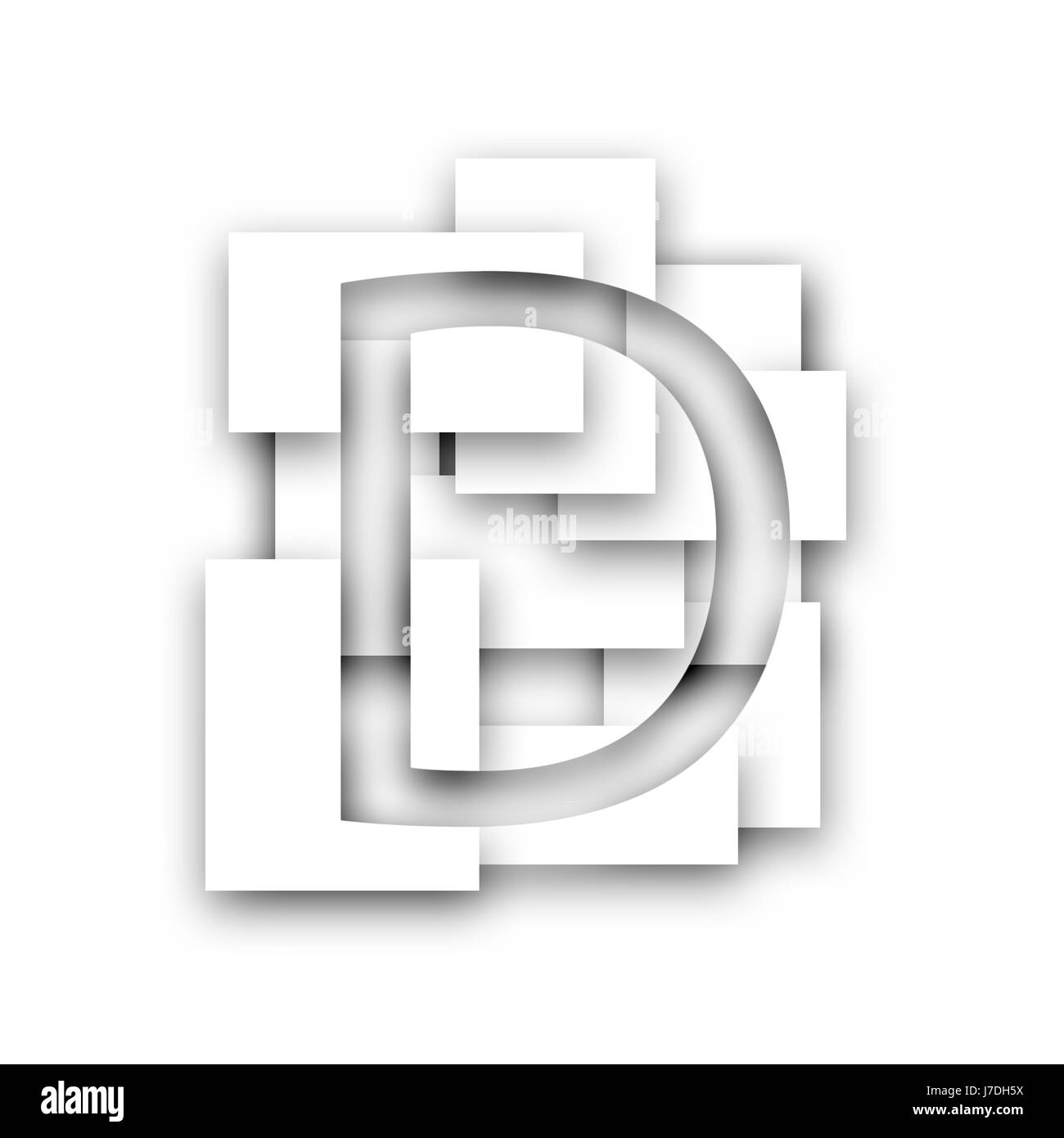 D letter Black and White Stock Photos & Images - Alamy