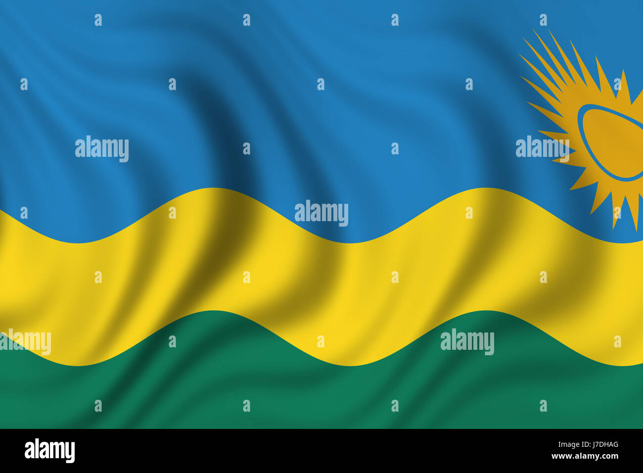 flag of rwanda Stock Photo - Alamy