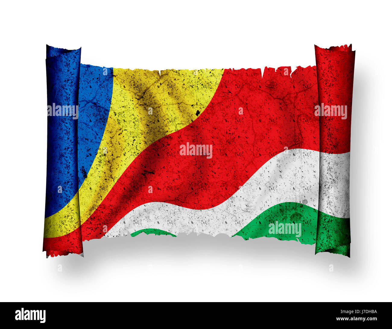 flag of seychelles Stock Photo - Alamy