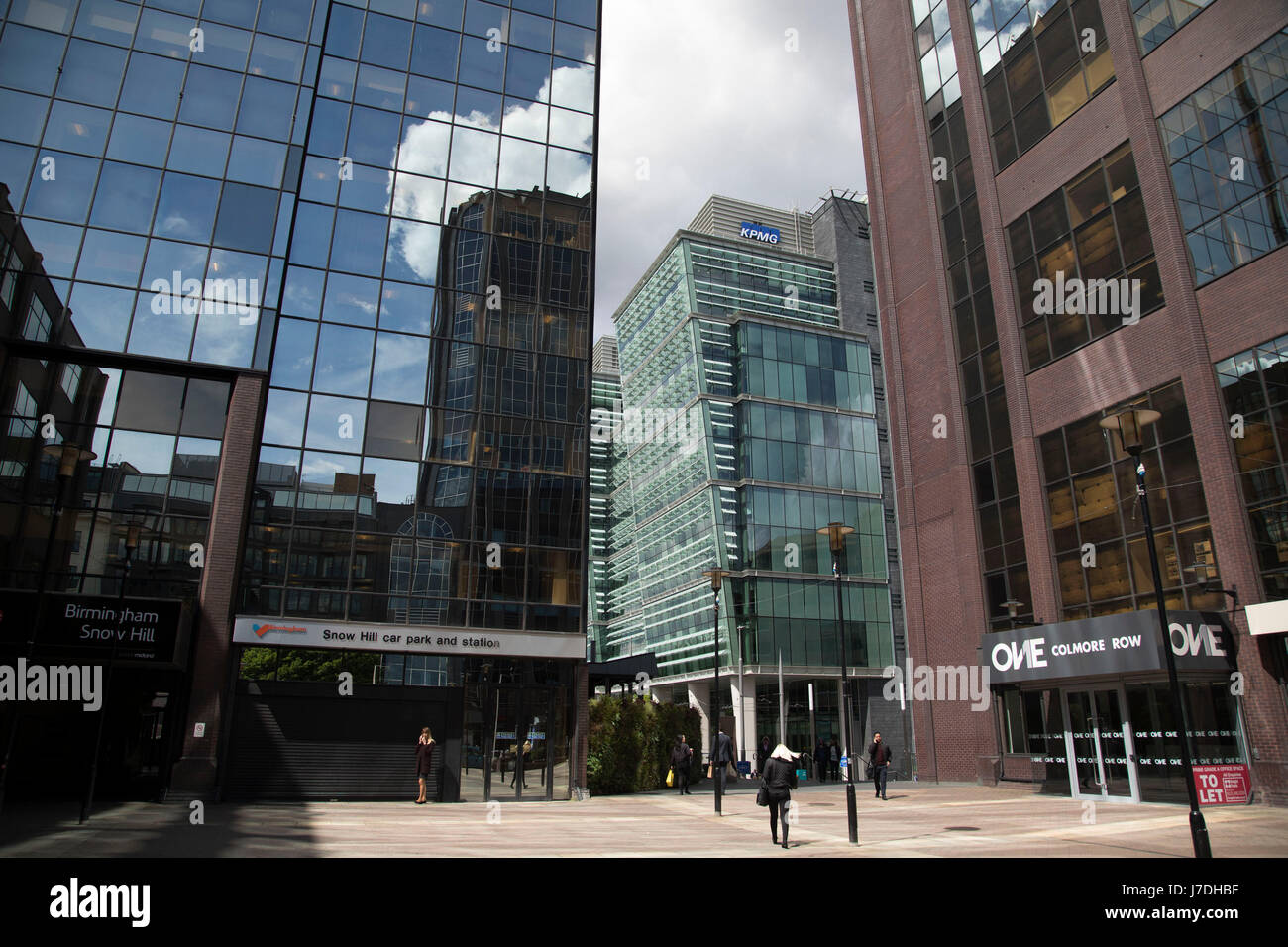 Colmore Row Business District in Birmingham, United Kingdom. Colmore ...