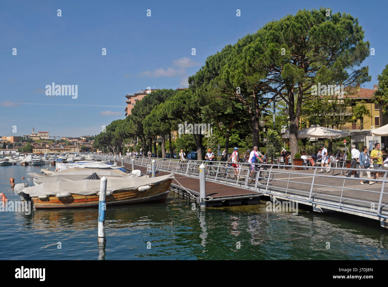 waterfront in Iseo town, lake Iseo, Lombardy, Italy Stock Photo - Alamy