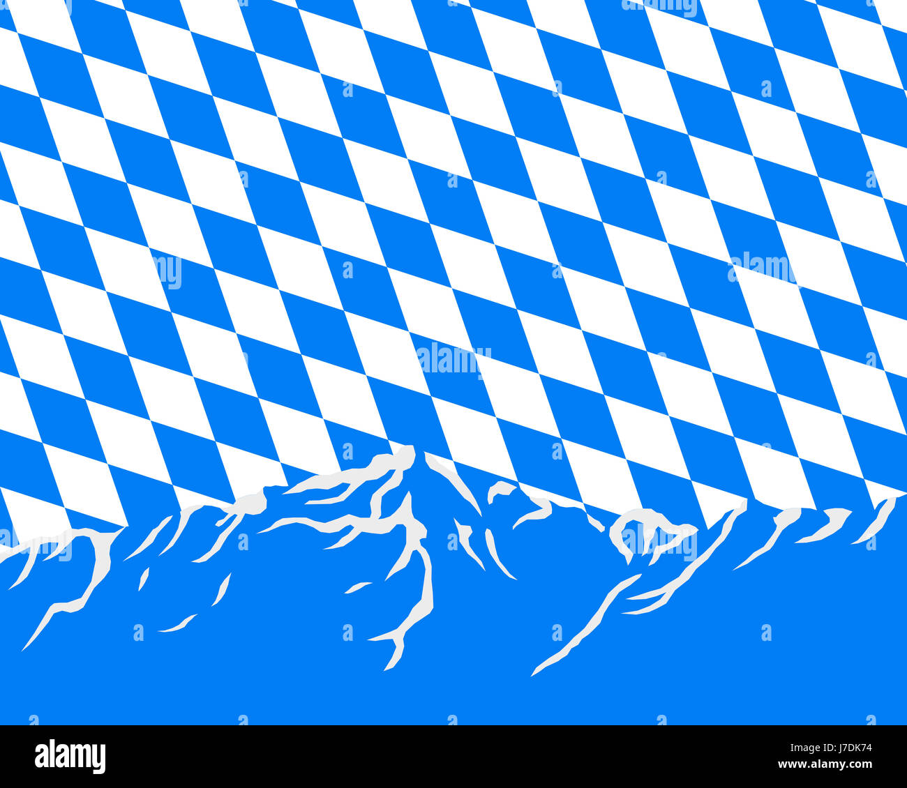 blue mountains graphic tourism alps summit bavaria illustration flag ...