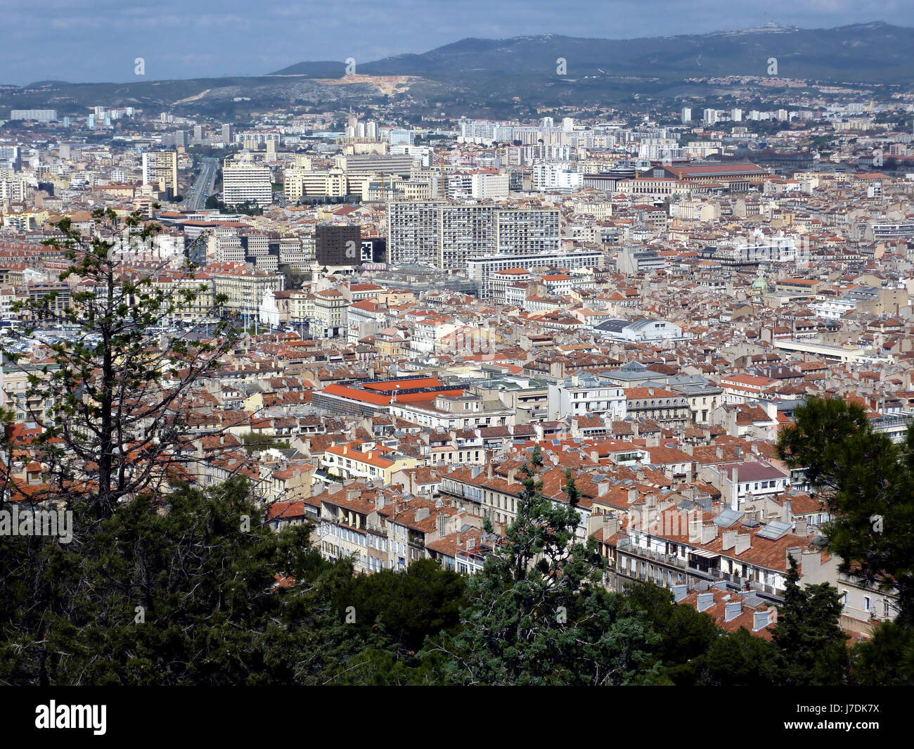 city town france sight view outlook perspective vista panorama lookout ...