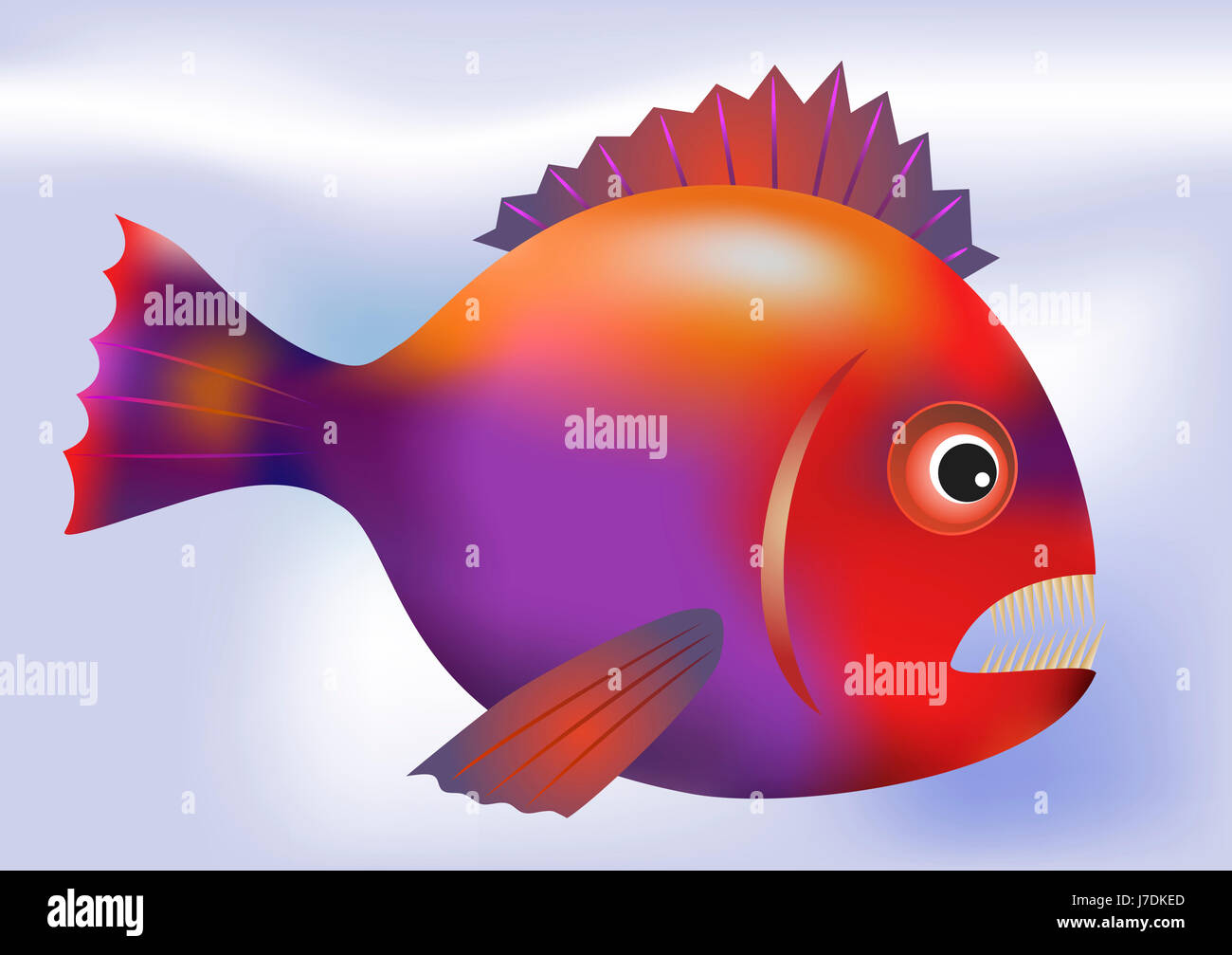 teeth fish illustration cartoon predatory comics big large enormous ...