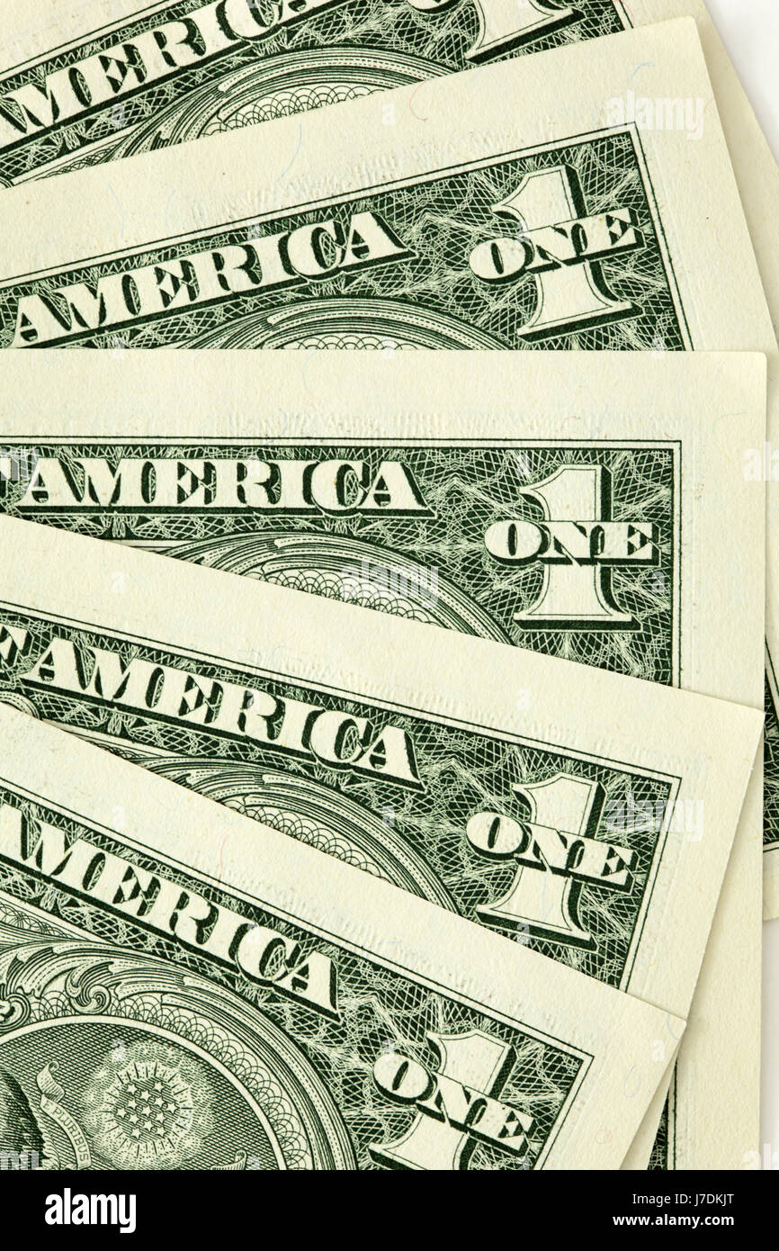 dollar dollars american currency usa one banking bill money macro close ...