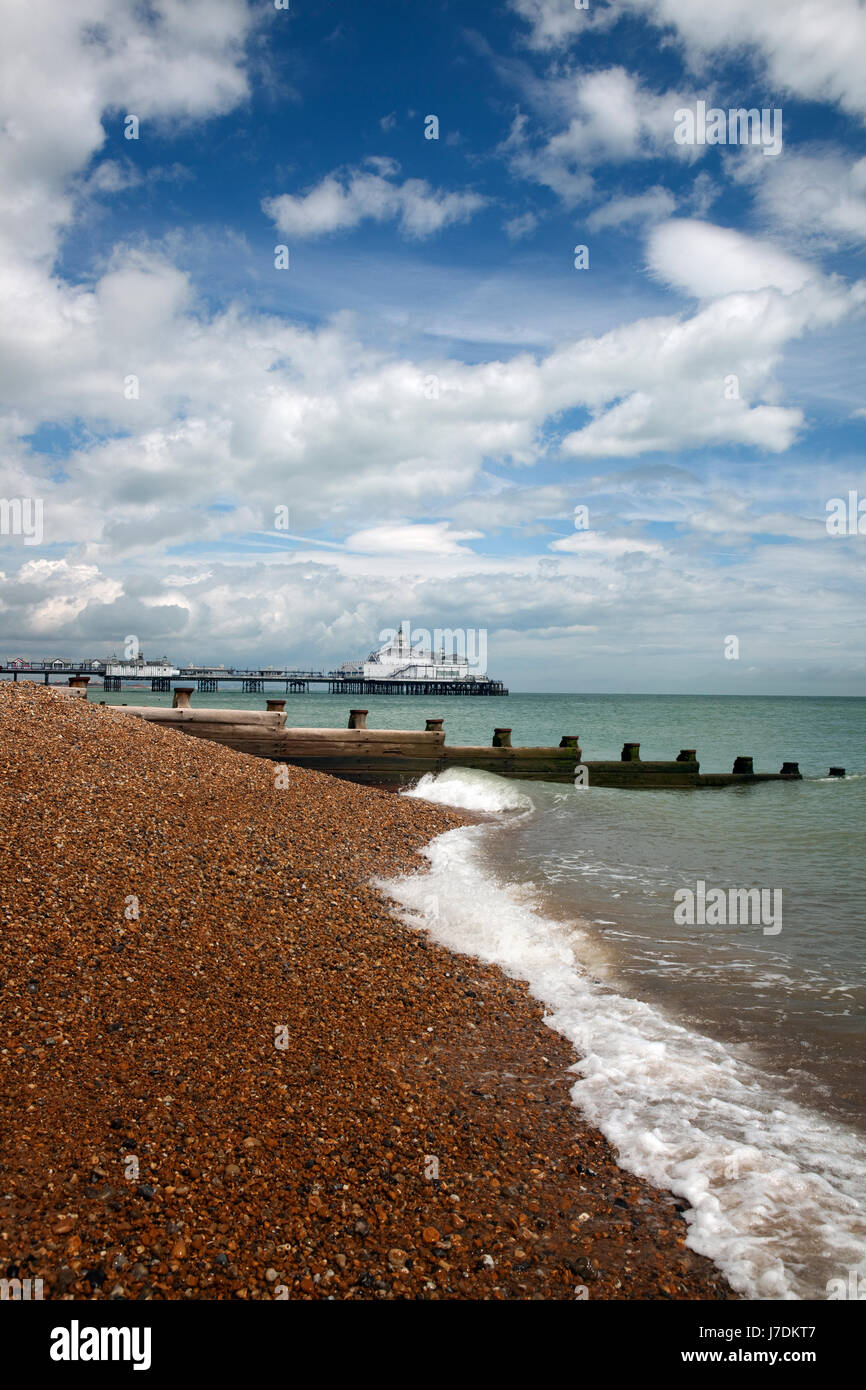 beach seaside the beach seashore england coast pier salt water sea ...