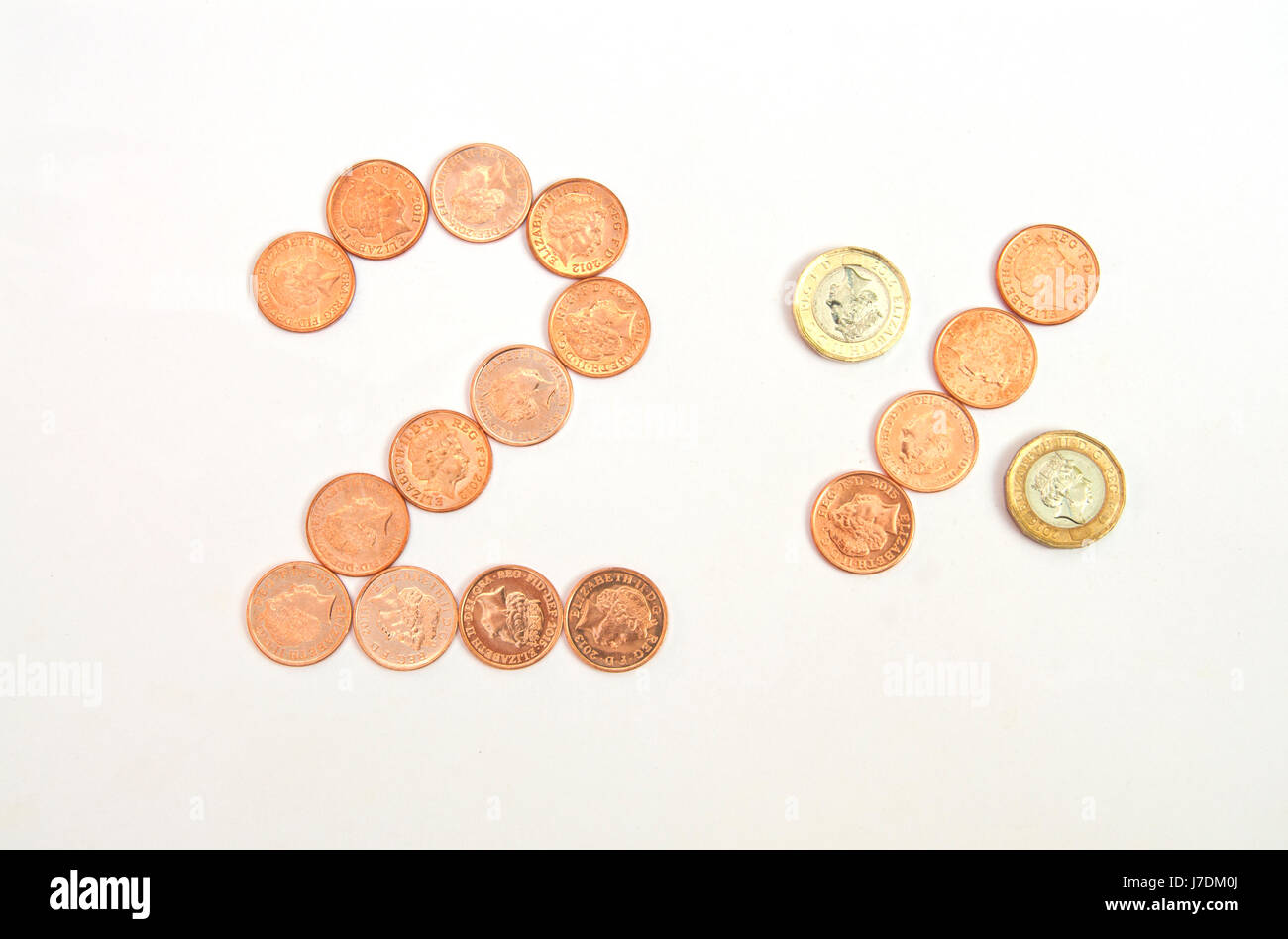 Two pennies uk hi-res stock photography and images - Alamy
