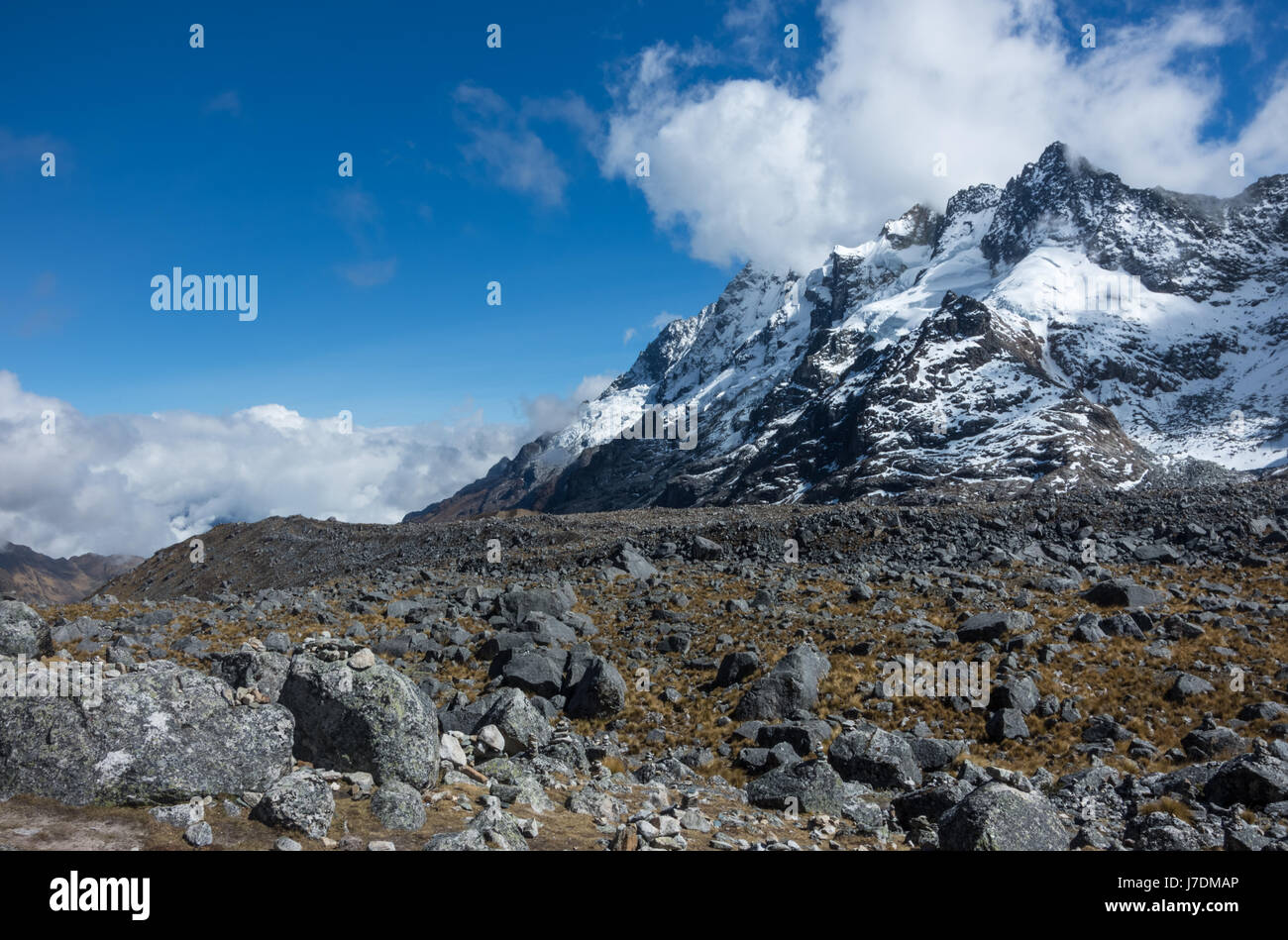 Salcantay (6,271 m) - the highest peak in the Vilcabamba mountain range ...