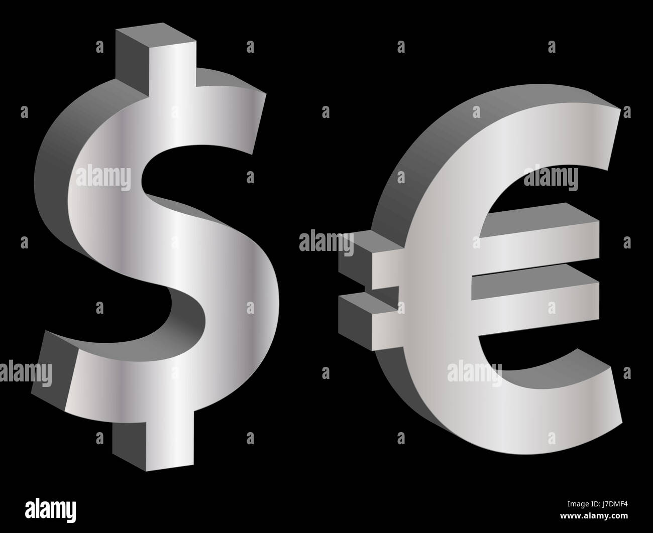 dollar and euro signs Stock Photo - Alamy