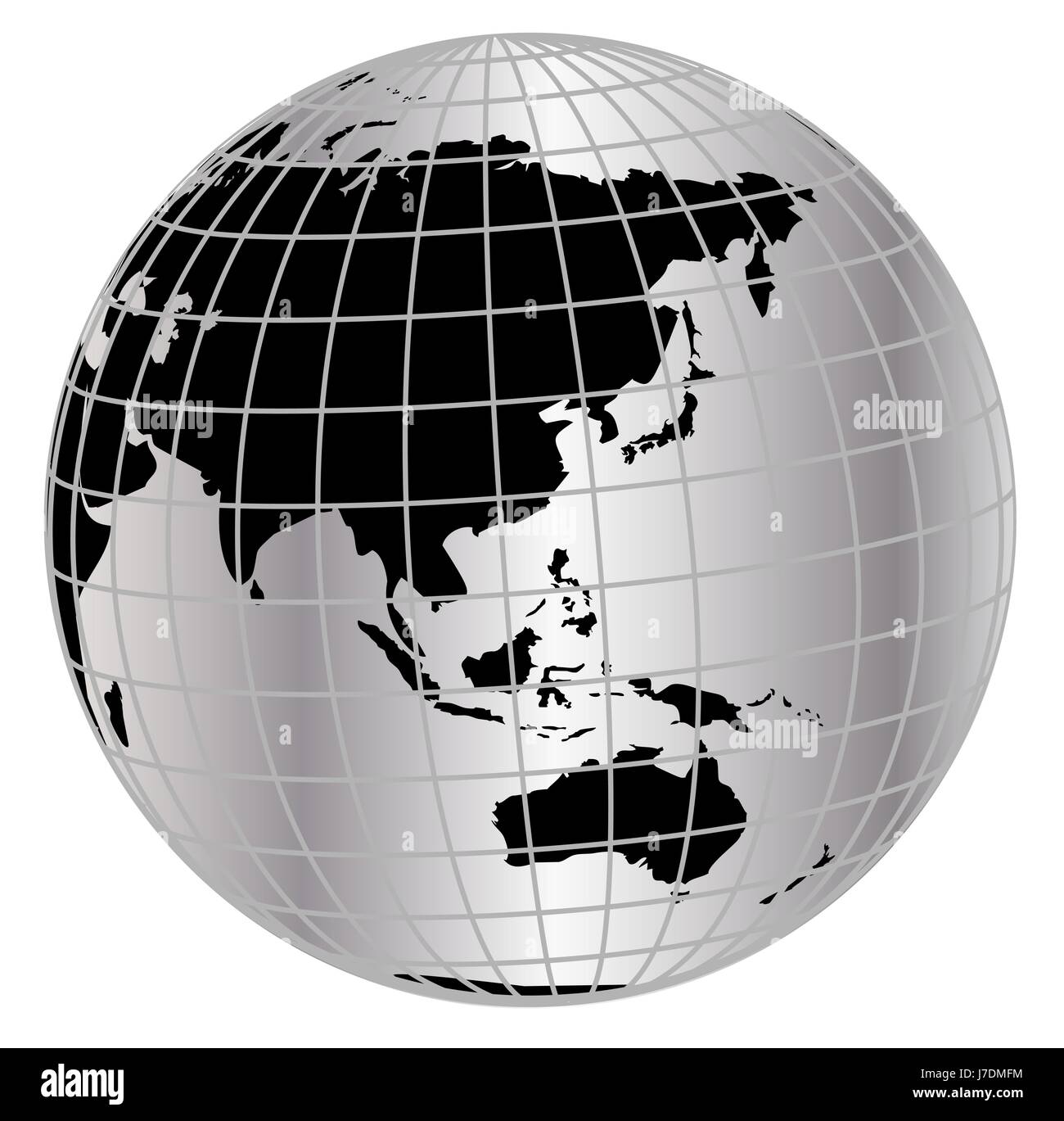 World map of asia and australia hi-res stock photography and images - Alamy