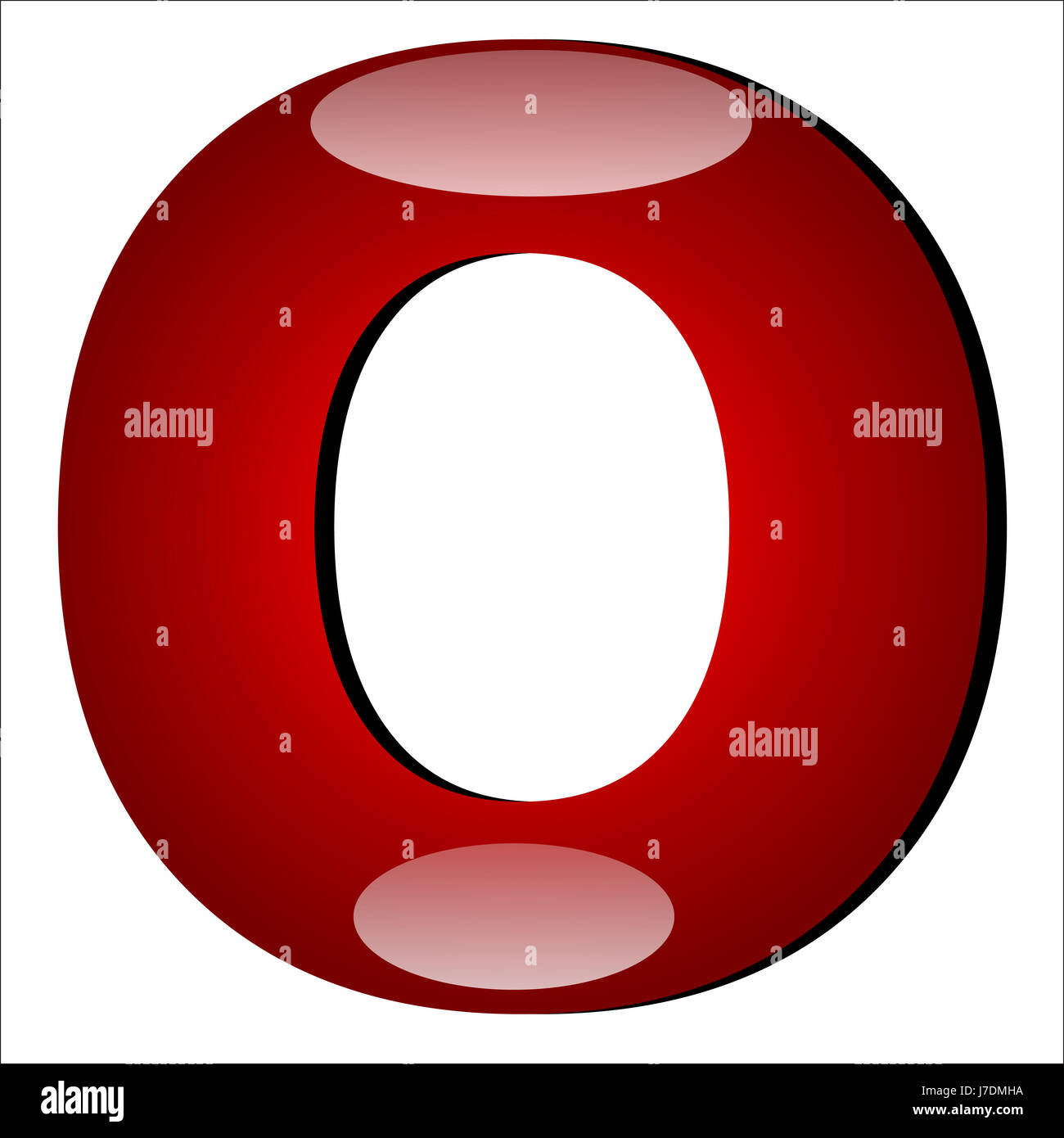 reflective letter o Stock Photo - Alamy