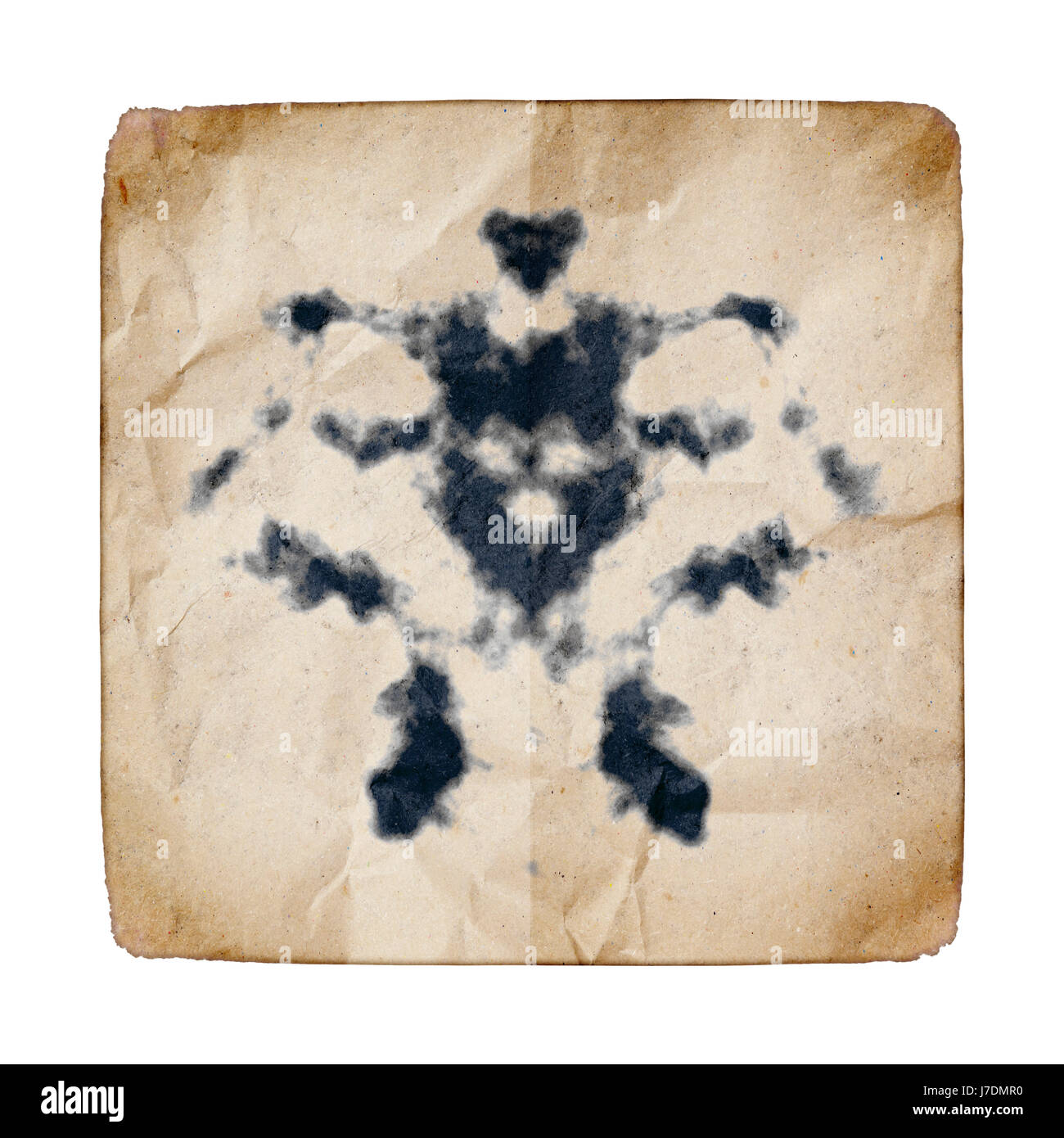 Rorschach Test of an Ink Blot Card Stock Photo - Alamy