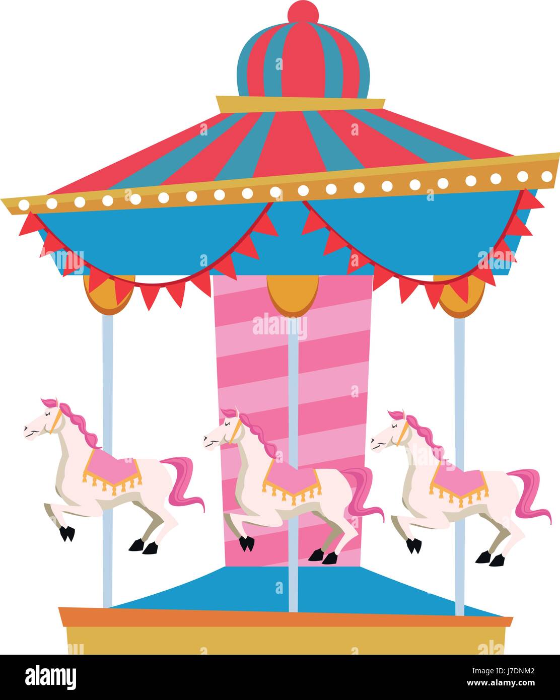 funfair circus carousel horse canival Stock Vector Image & Art - Alamy