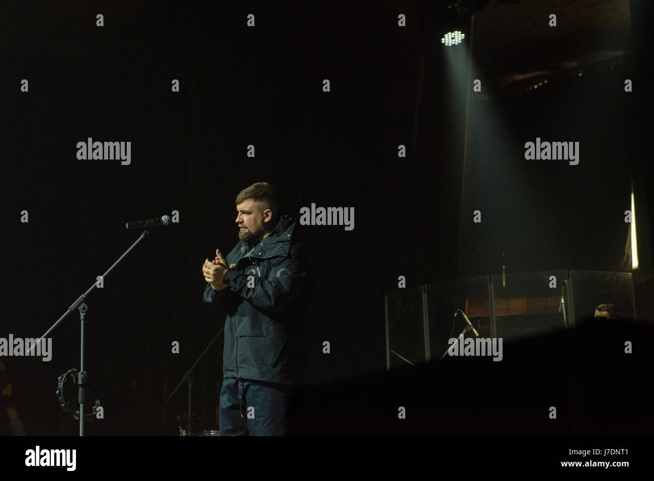 Concert of famous rapper Basta Stock Photo - Alamy