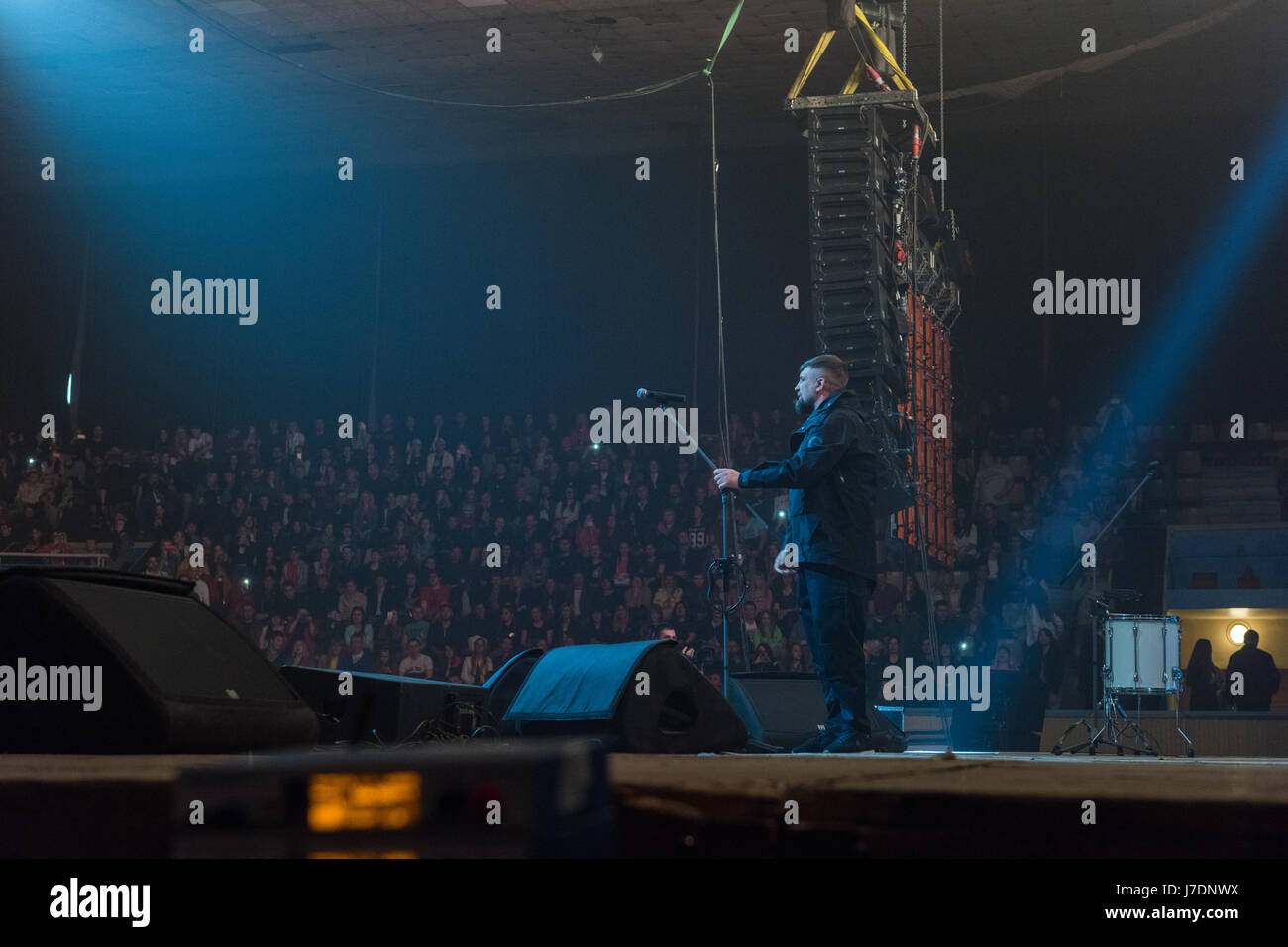 Concert of famous rapper Basta Stock Photo - Alamy