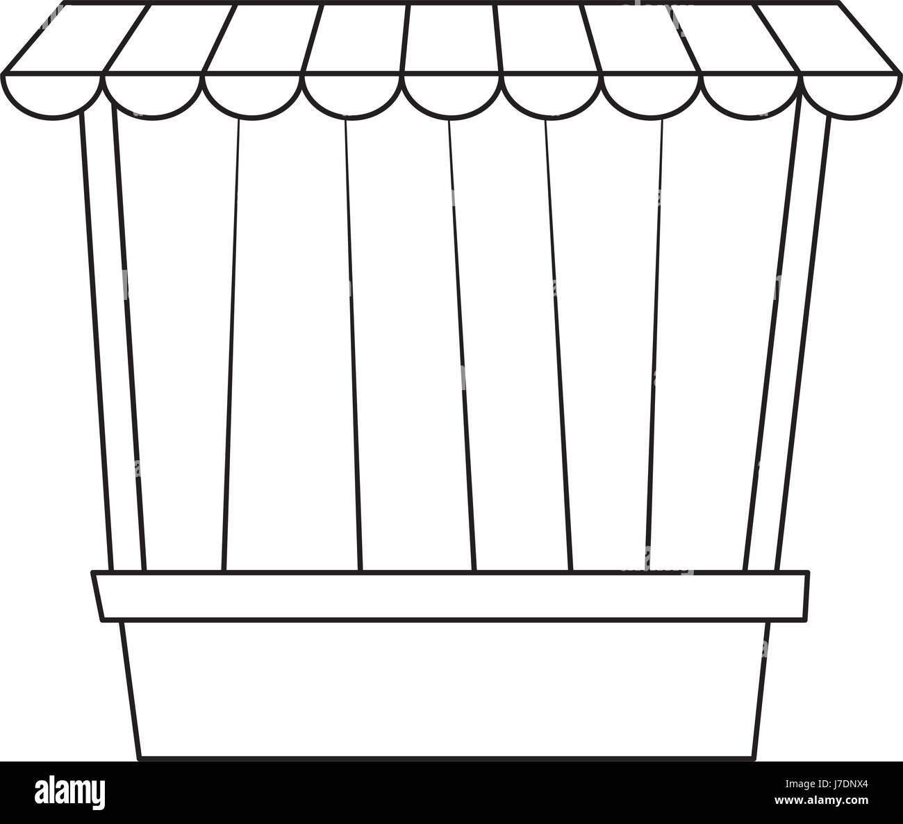 circus game booths border wooden blank Stock Vector Image & Art - Alamy