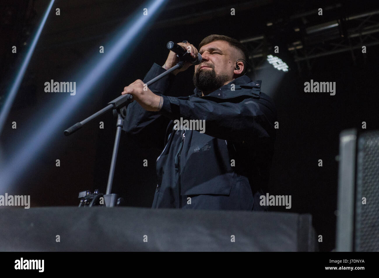 Concert of famous rapper Basta Stock Photo - Alamy