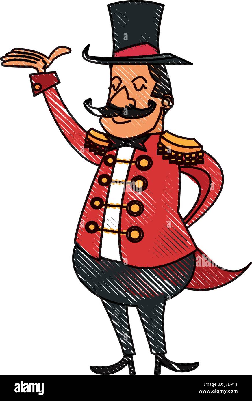 character man host circus show image Stock Vector Image & Art - Alamy