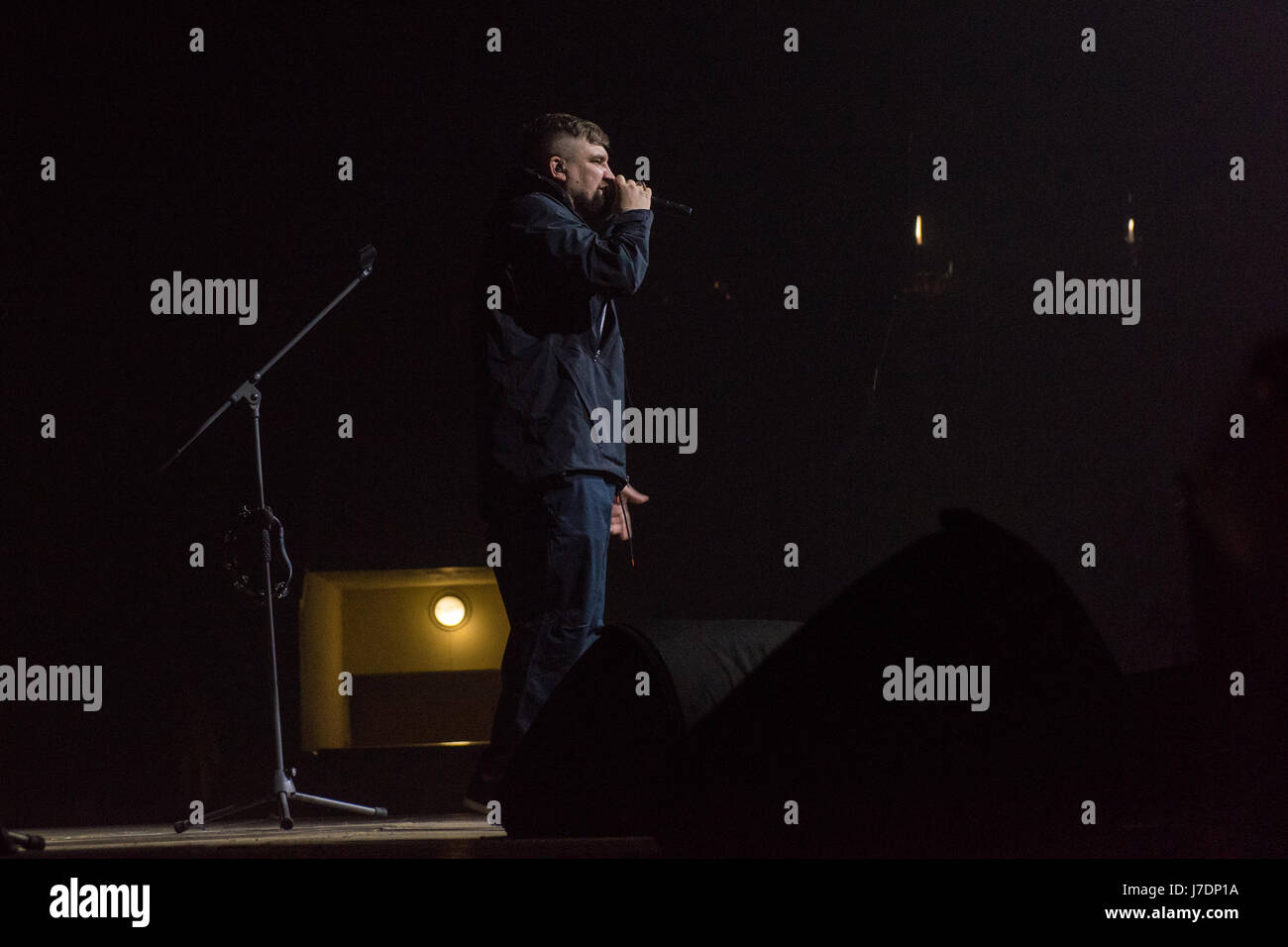 Concert of famous rapper Basta Stock Photo - Alamy