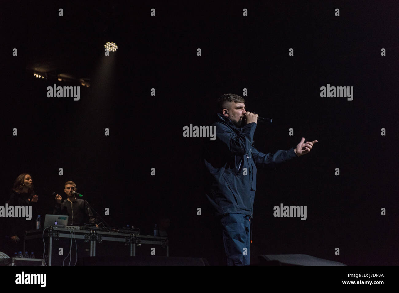 Concert of famous rapper Basta Stock Photo - Alamy