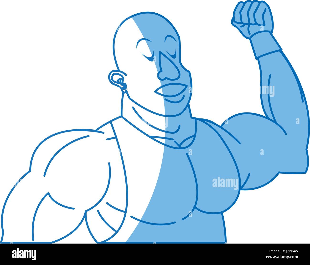 strong man mustache circus character image Stock Vector Image & Art - Alamy