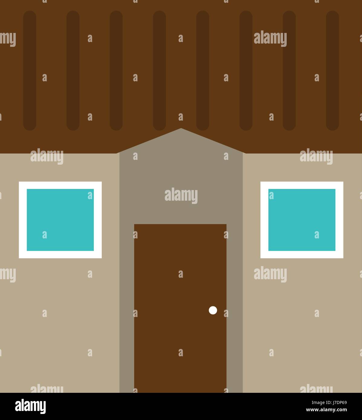 Square one story house hi-res stock photography and images - Alamy