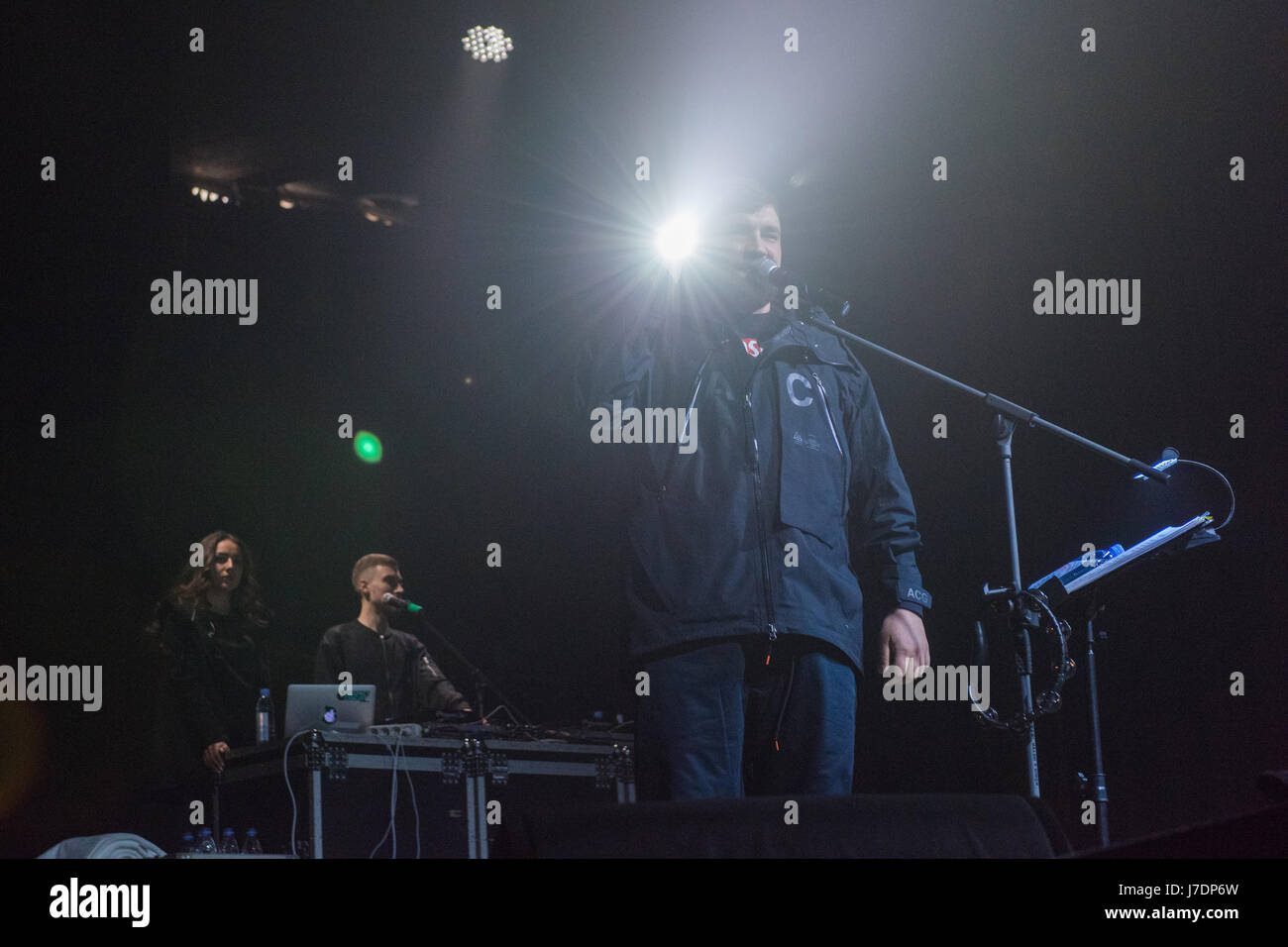 Concert of famous rapper Basta Stock Photo - Alamy