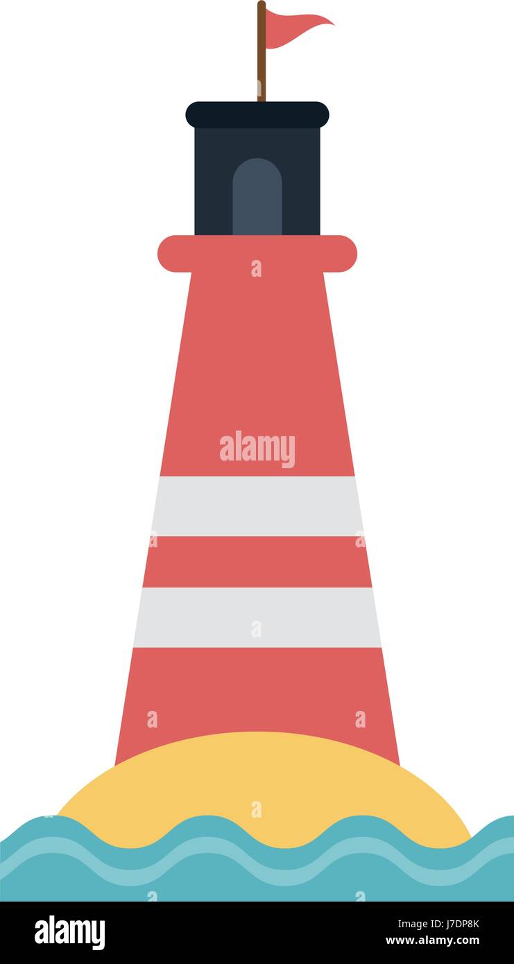 striped lighthouse icon image Stock Vector Image & Art - Alamy