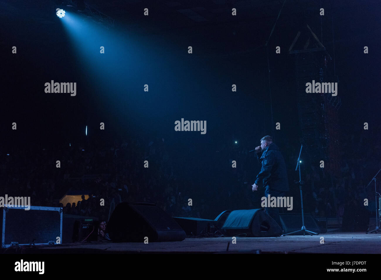 Concert of famous rapper Basta Stock Photo - Alamy