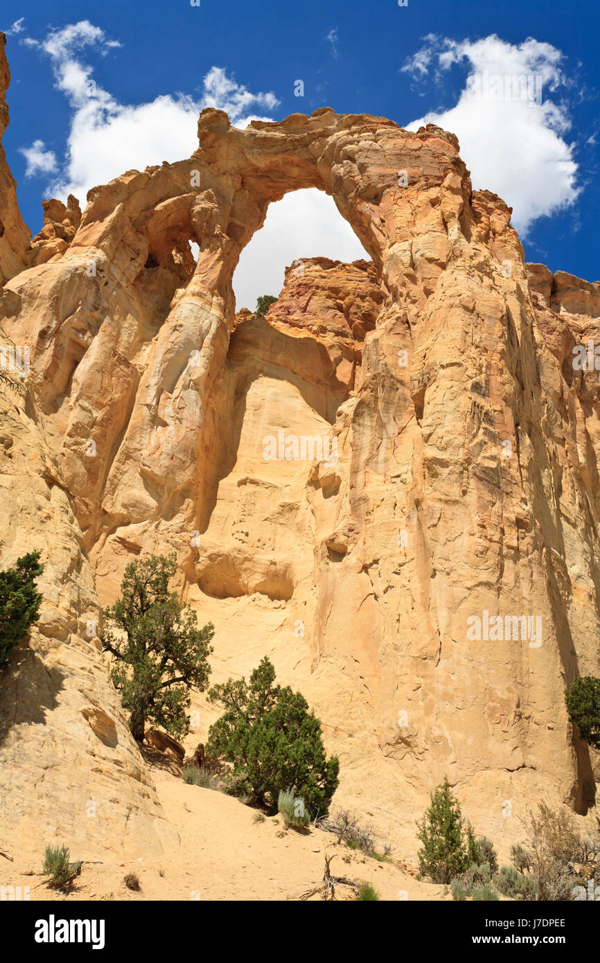 usa stone desert wasteland cloud arch rock america outdoor sandstone ...