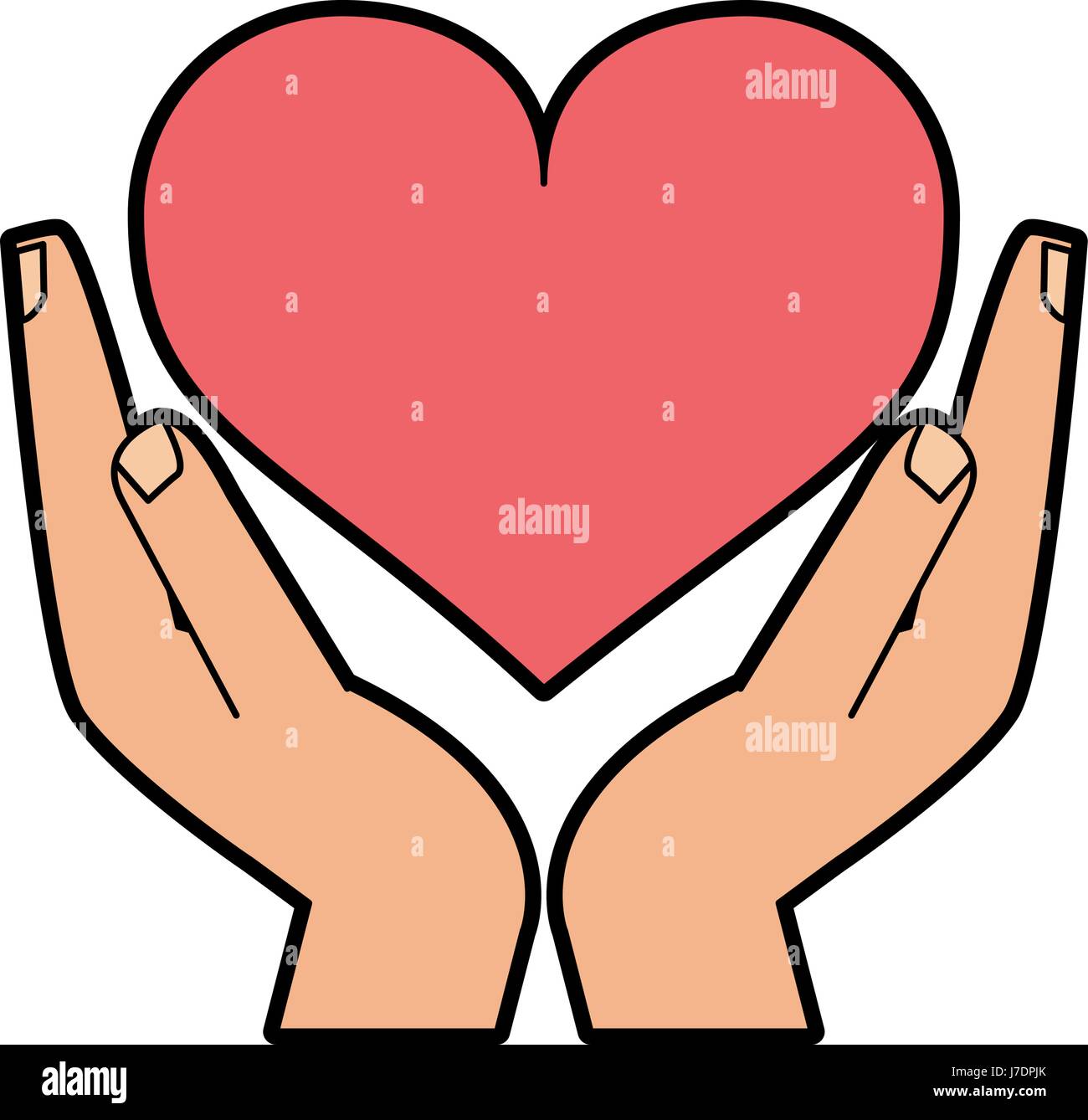 hand holding heart cartoon icon image Stock Vector Image & Art - Alamy