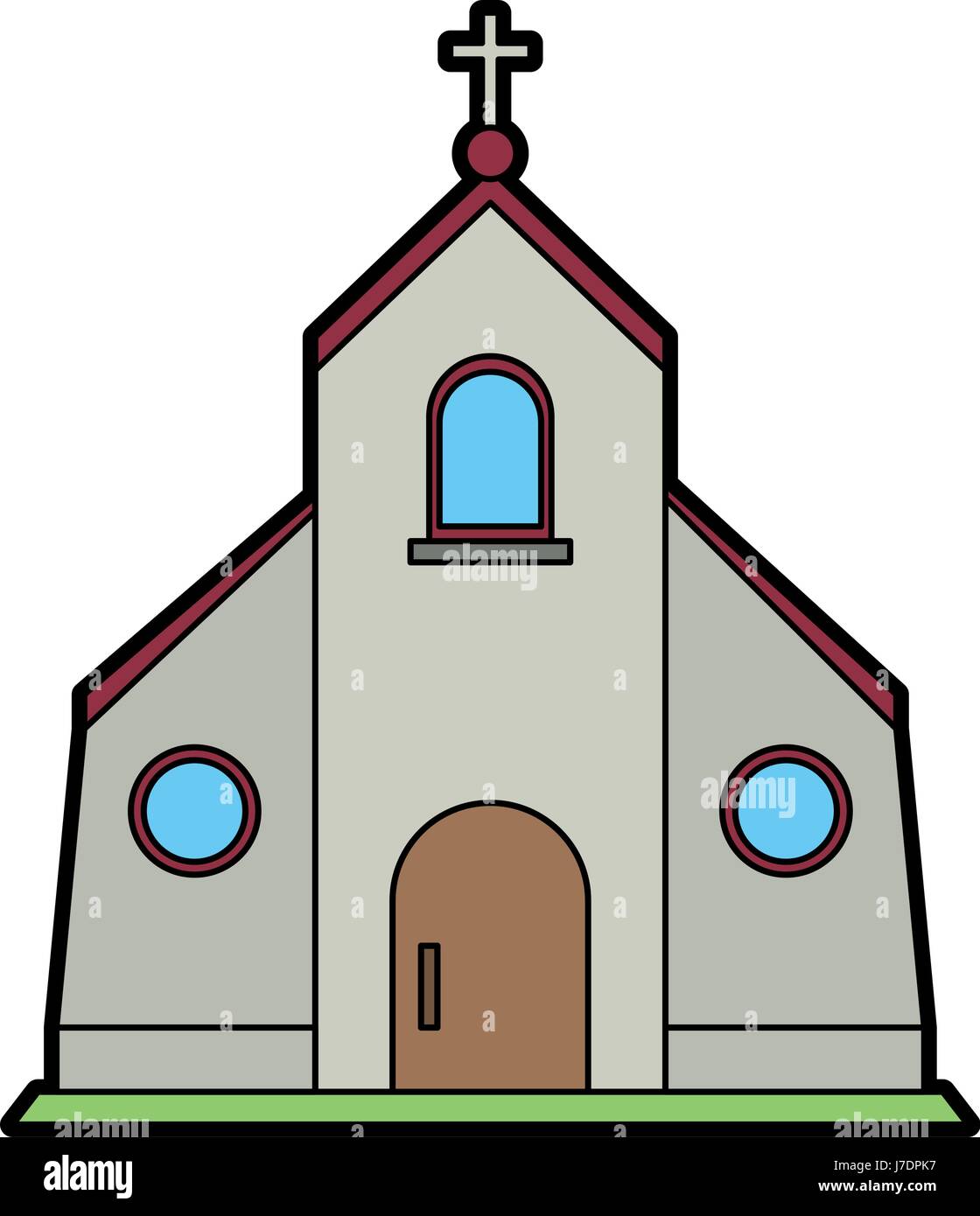 cristian or catholic church chapel icon image Stock Vector Image & Art ...