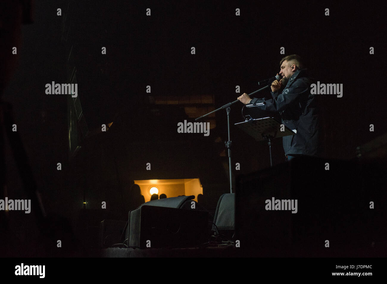 Concert of famous rapper Basta Stock Photo - Alamy