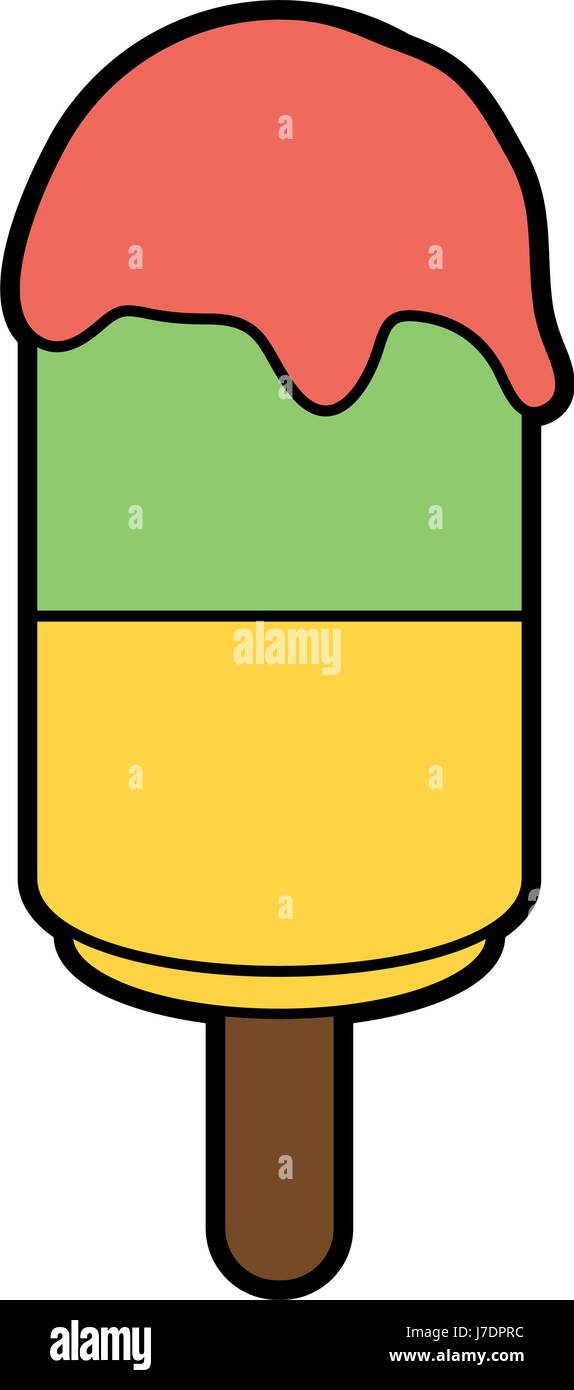 three color popsicle icon image Stock Vector Image & Art - Alamy